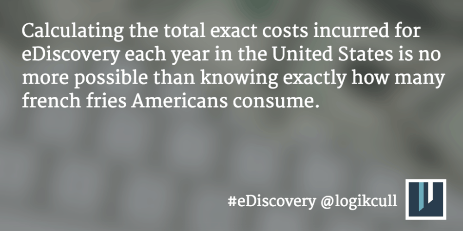 How much does eDiscovery cost the U.S. every year?